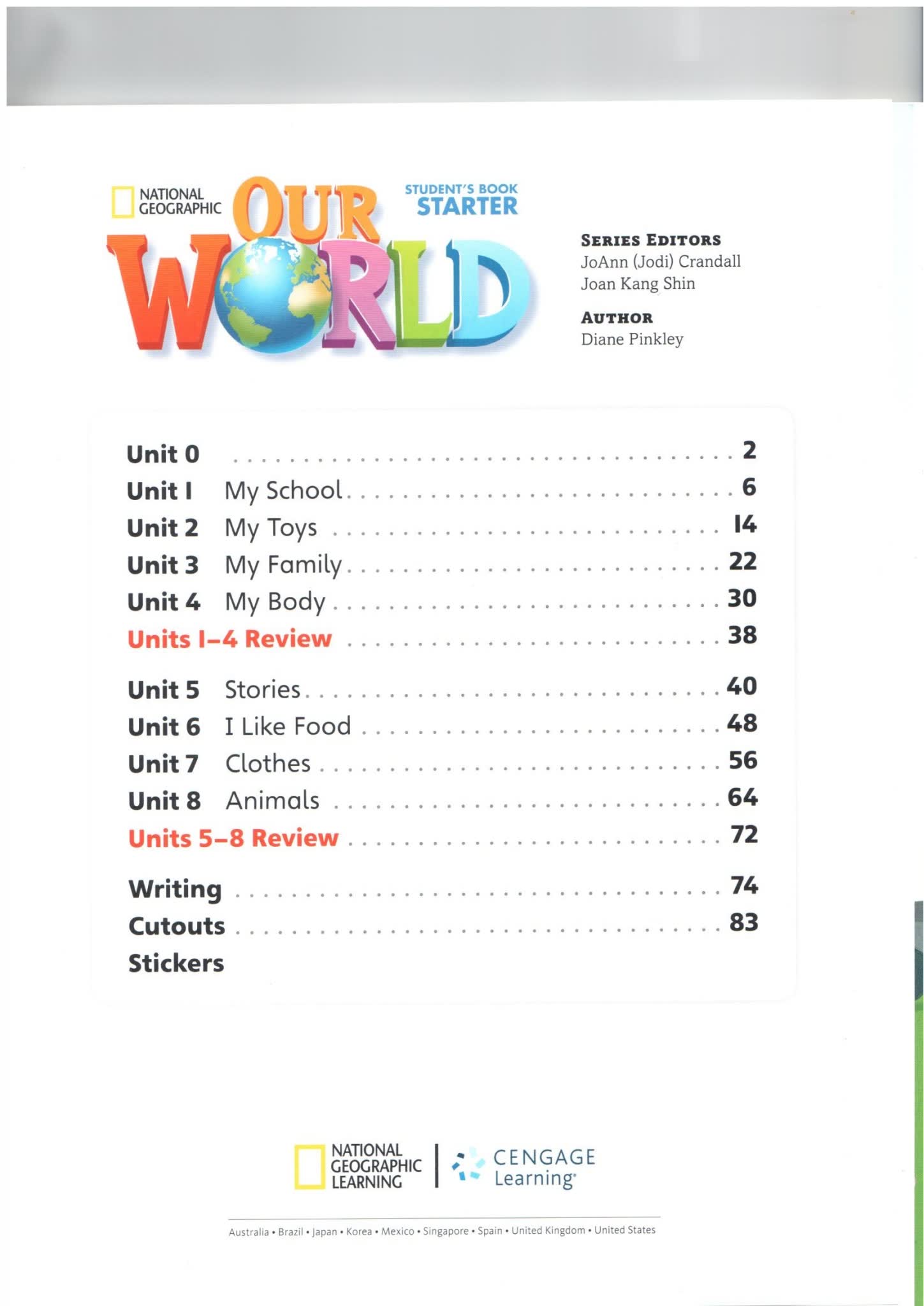 美国国家地理Our World(1A～6B) 教材 电子版PDF百度网盘下载 | 咿呀启蒙