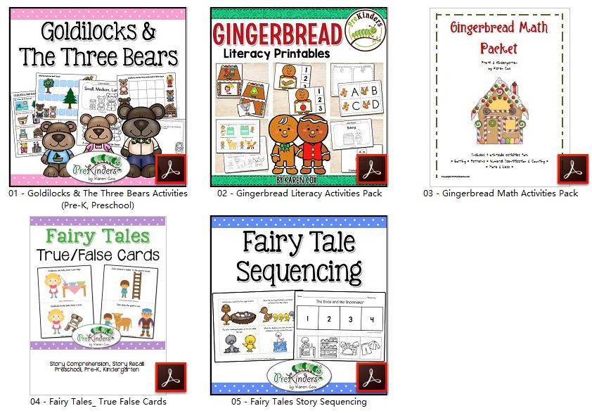 《Fairy Tales BUNDLE》五册英文童话故事第二辑电子版PDF 百度云网盘下载 | 咿呀启蒙yiyaqimeng.com